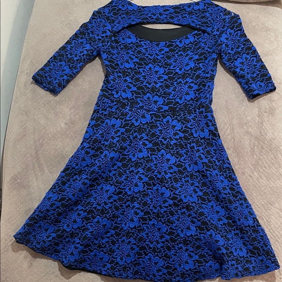Suzy Shier | Dresses | Suzy Shier Blue Laced Dress | Poshmark
